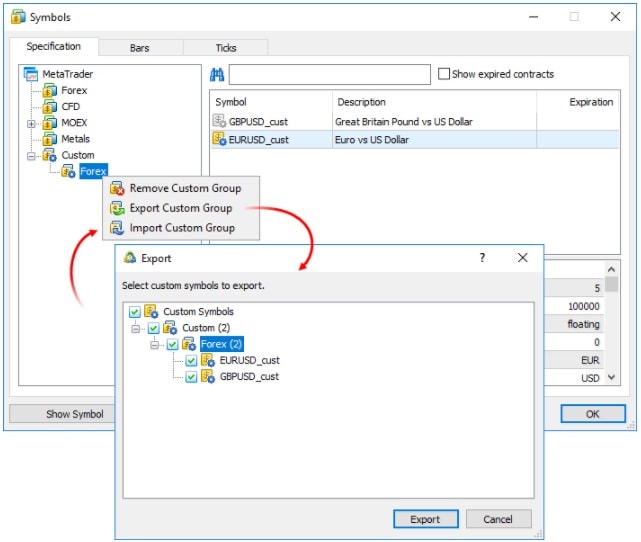 Comment créer et configurer un symbole personnalisé MT5 ? - Admirals