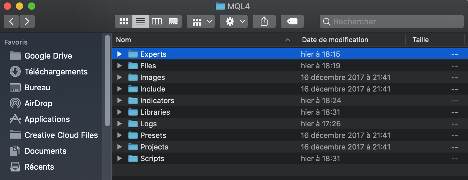 Comment Installer MetaTrader 4 Edition Suprême sur Mac - Admirals