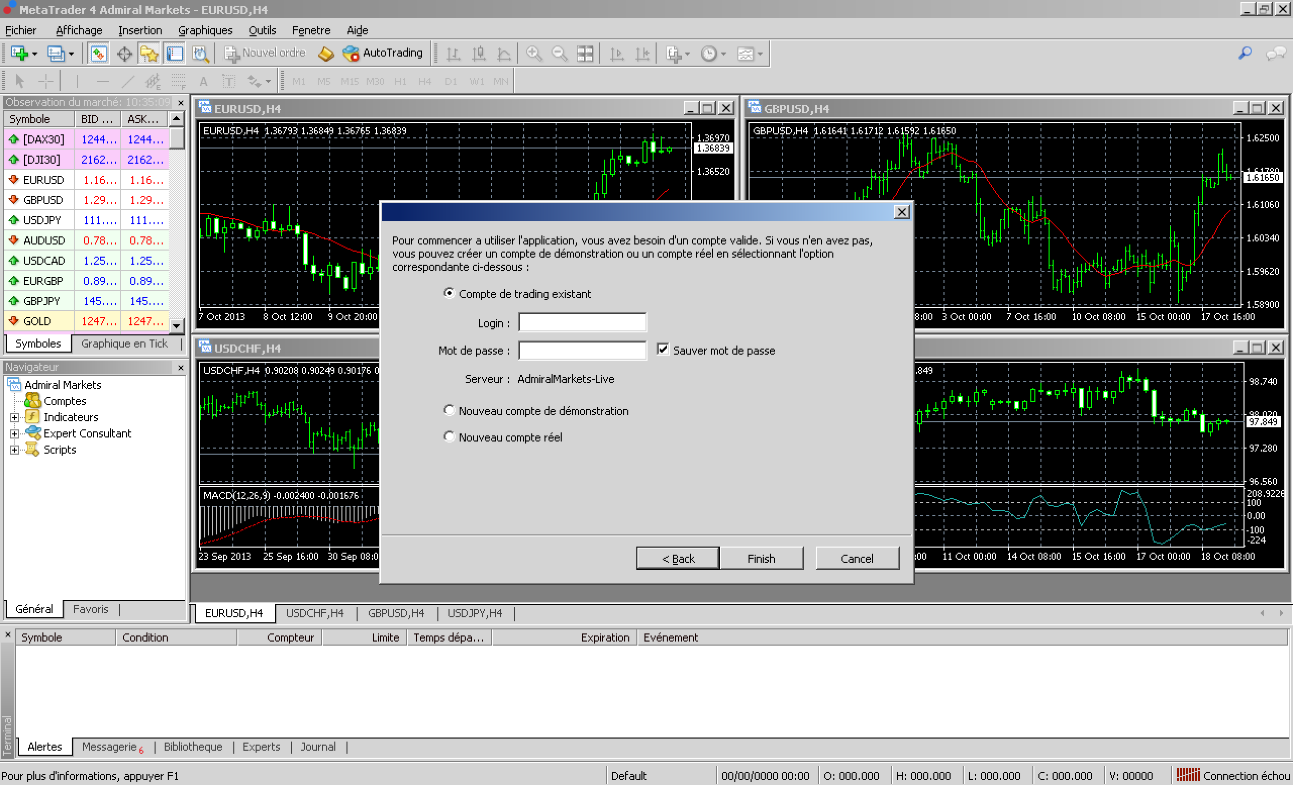 Comment Installer MetaTrader 4 Edition Suprême sur Mac - Admirals