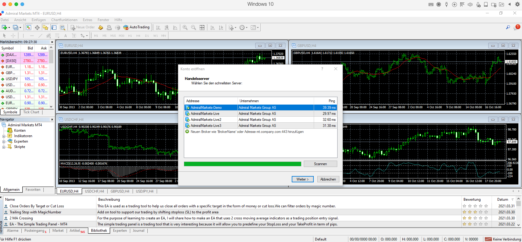 So installieren Sie den MetaTrader 4 für Mac - Admirals