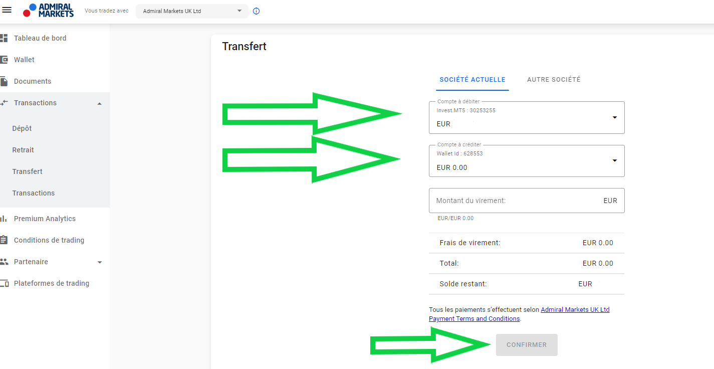 Comment Faire un Retrait de votre Compte de Trading Broker - Admirals